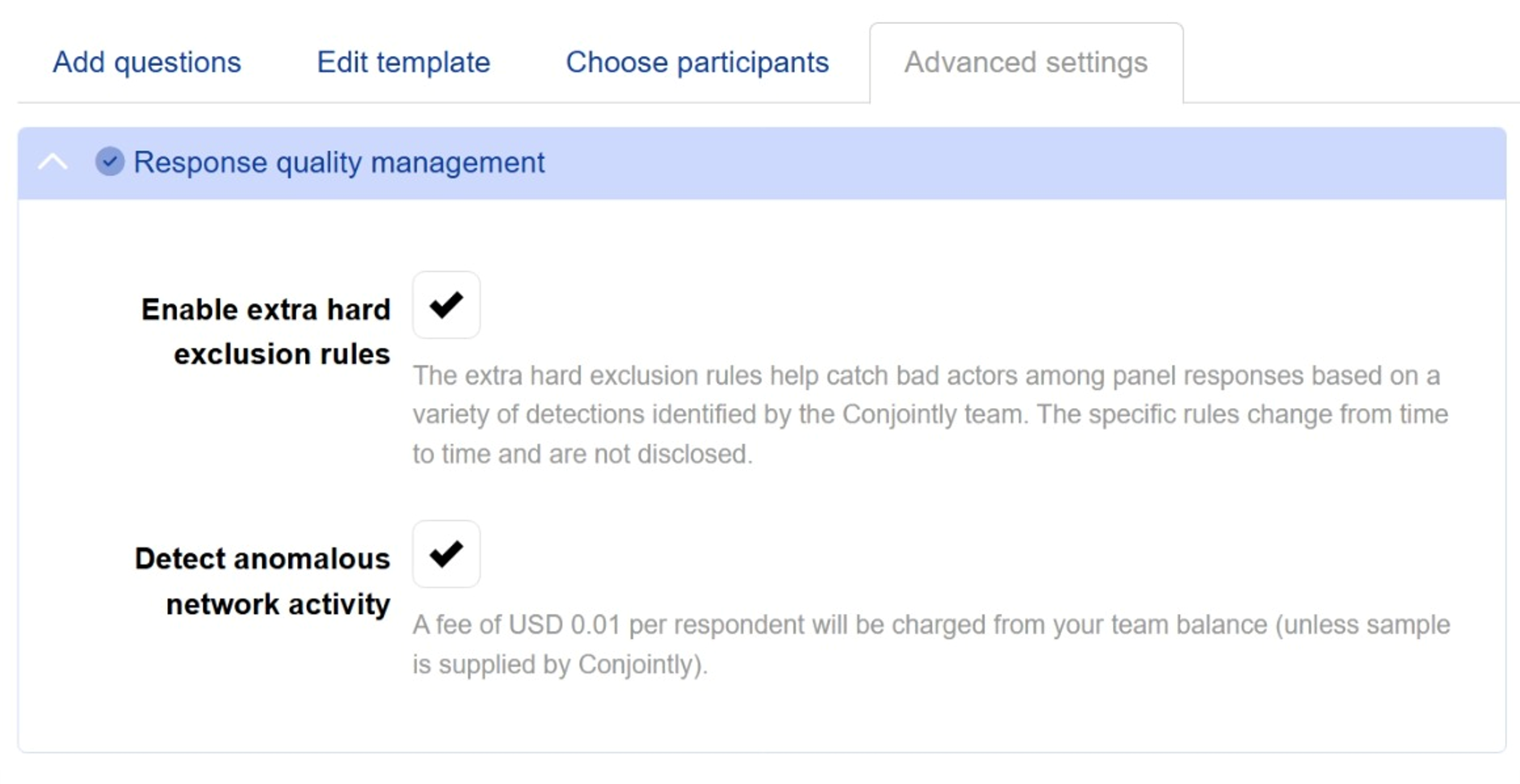 Advanced survey platform with expert support - Conjointly