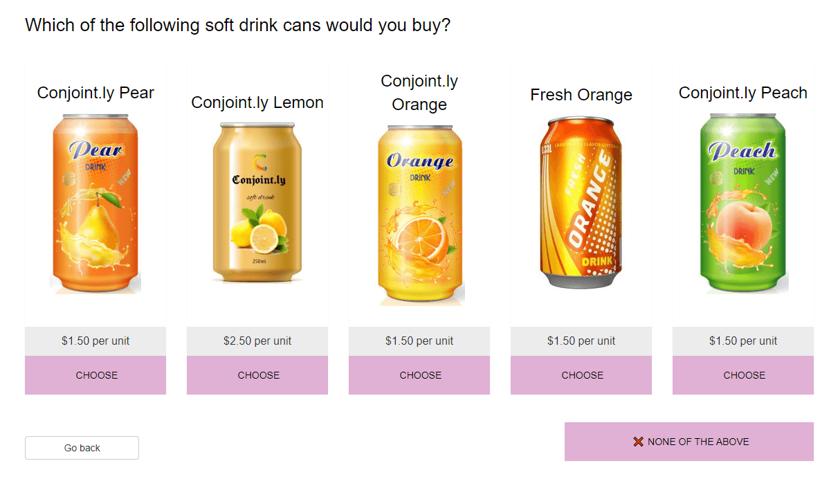 Brand-Price Trade-Off - Conjoint.ly
