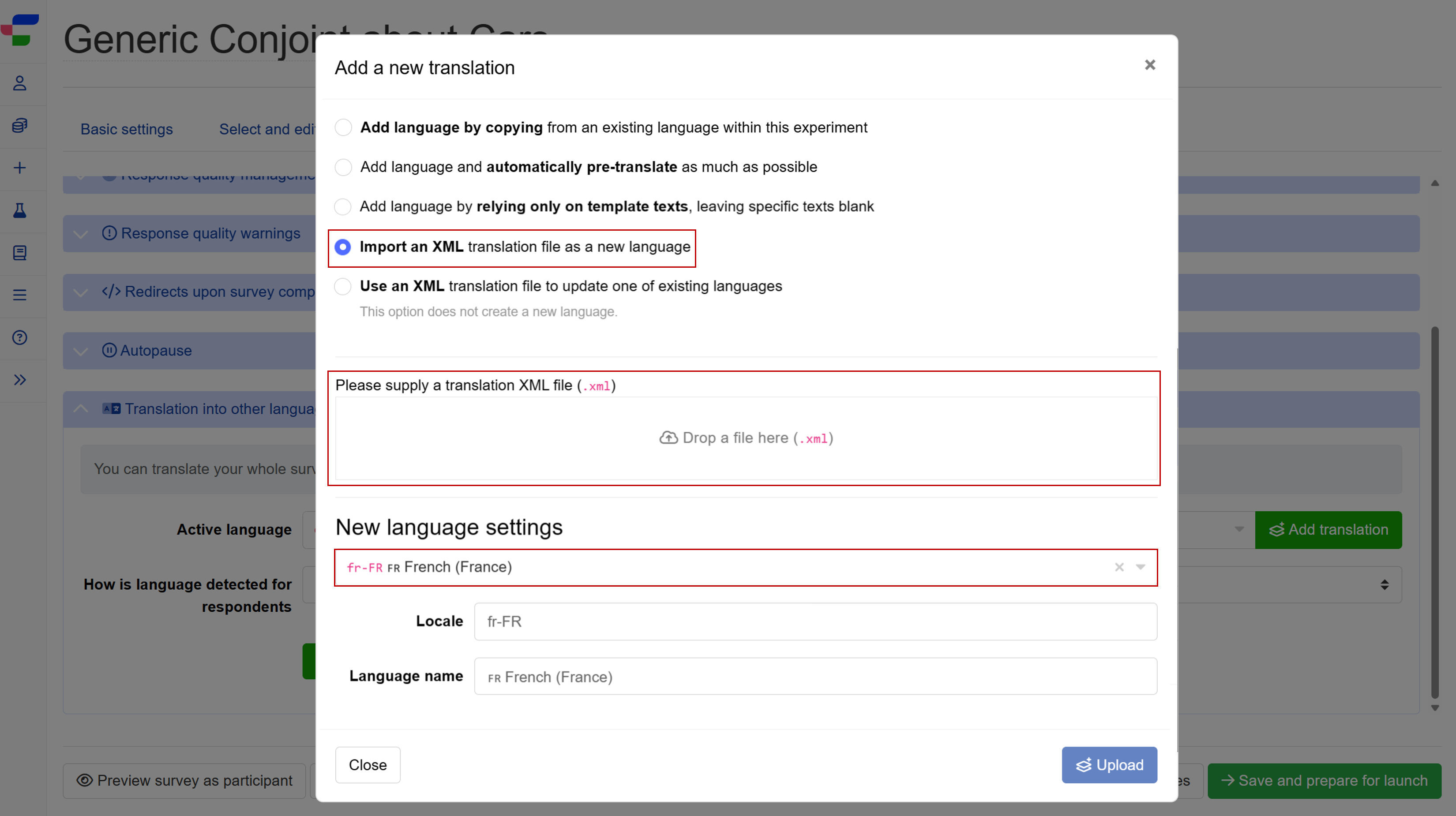 Running Your Study In Multiple Languages - Conjointly