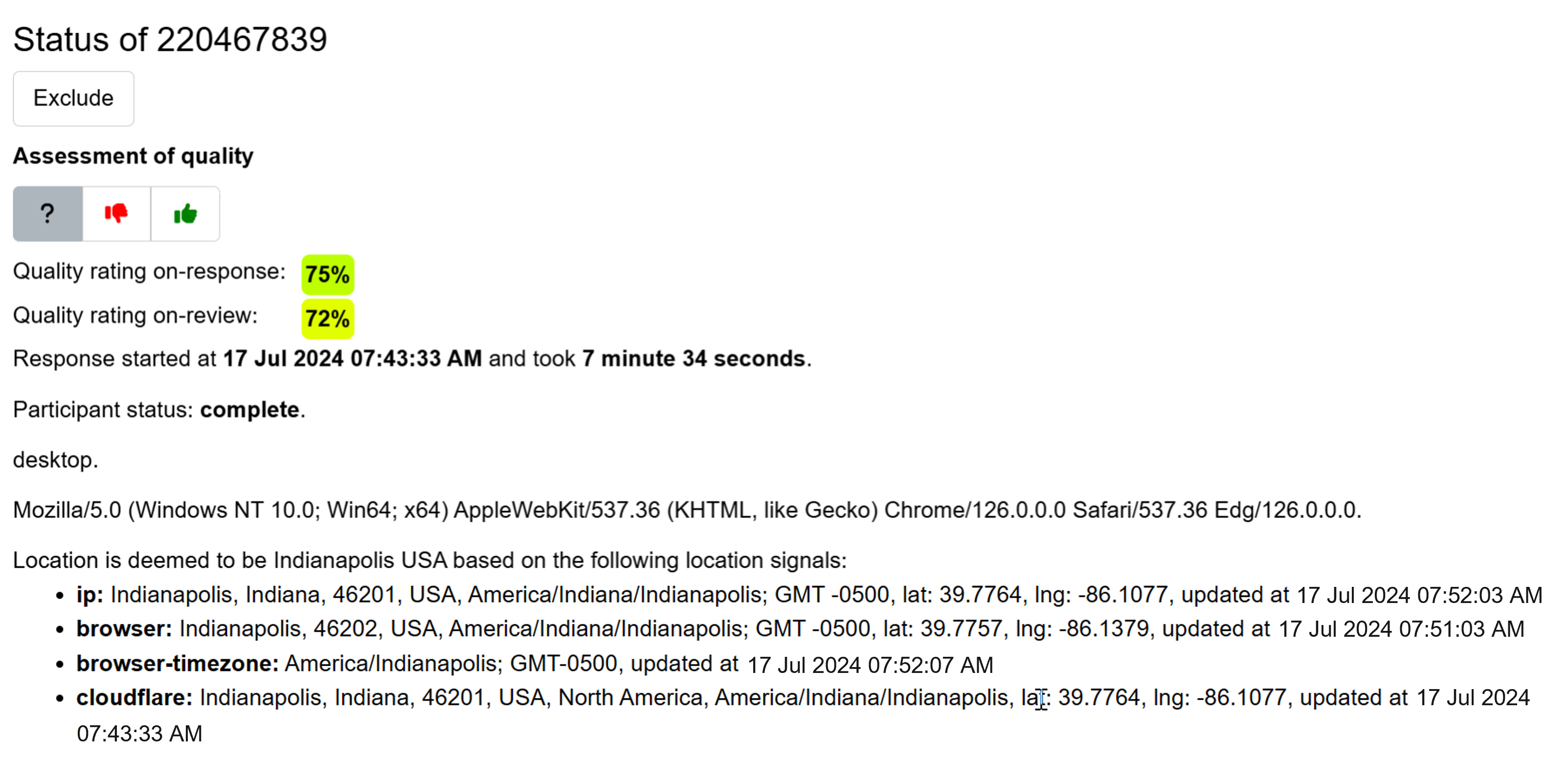 Quality Checker for Survey Responses - Conjointly